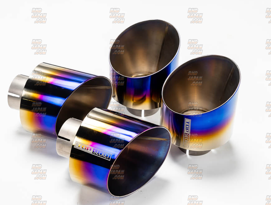 Top Secret Full Titanium Tail End Set - GT-R R35 - RHDJapan
