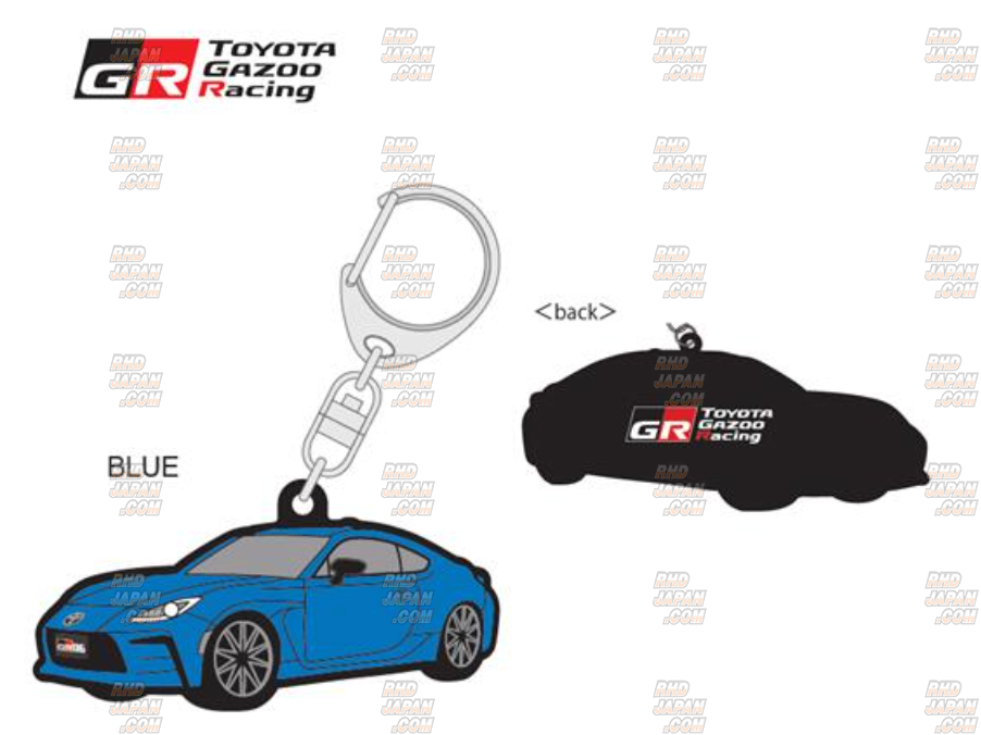 Toyota Gazoo Racing TGR Collection Rubber Key Holder GR86 Blue - RHDJapan