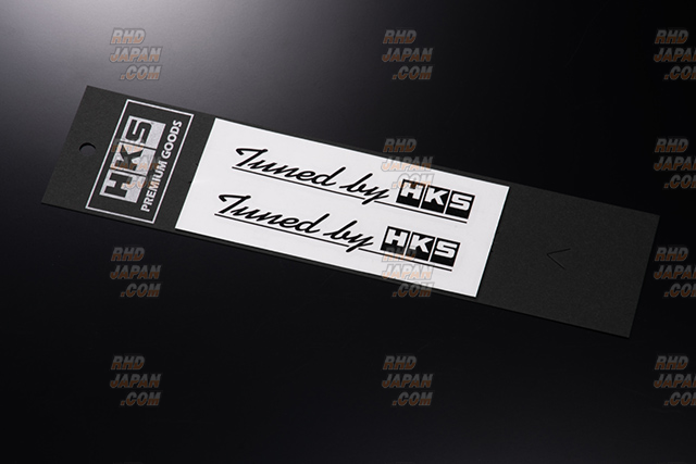 HKS Sticker Tuned by HKS 120 x 16mm Black - RHDJapan