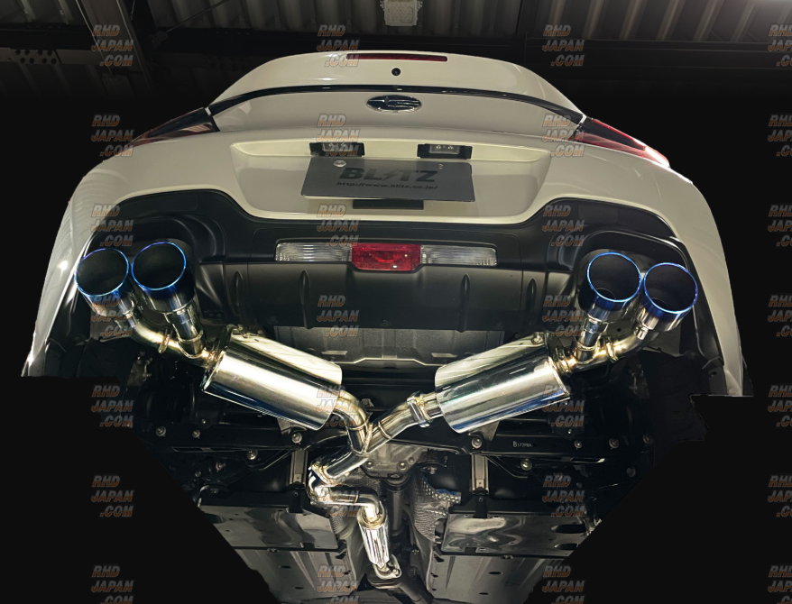 Blitz Nur-Spec Custom Edition Quad GR Muffler Exhaust System Titanium ...