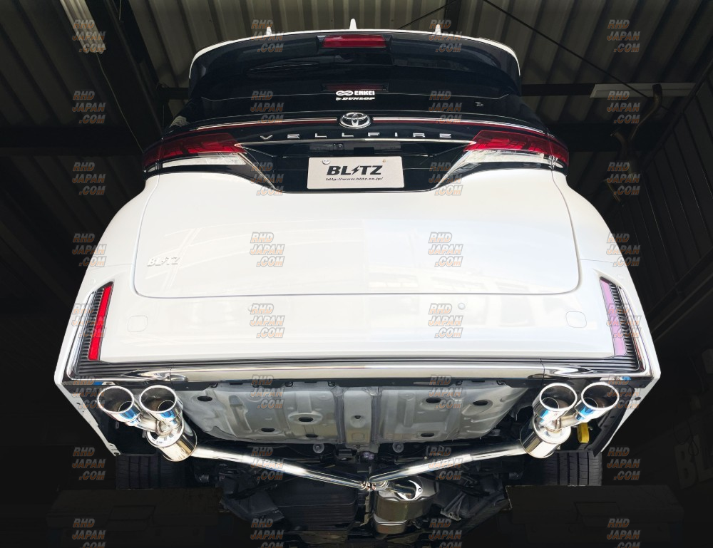 Blitz Nur-Spec Custom Edition Quad Muffler Exhaust System - Vellfire ...