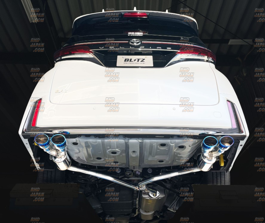 Blitz Nur-Spec Custom Edition Quad Muffler Exhaust System VSR Tail ...