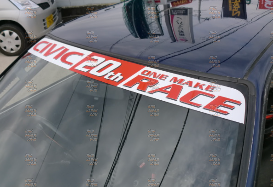 Zero Fighter Auto Custom Civic One Make Race 20th Anniversary Window ...