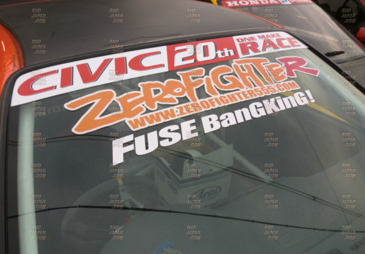 Zero Fighter Auto Custom Civic One Make Race 20th Anniversary Window ...