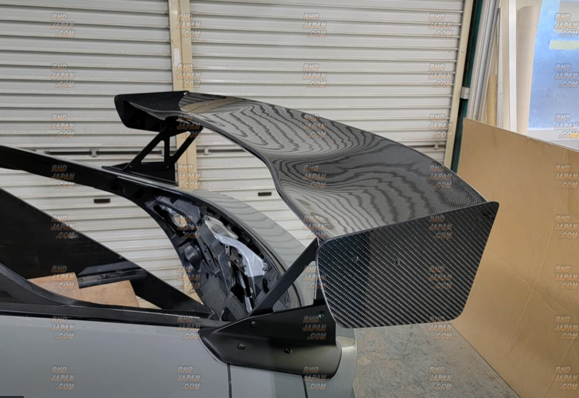Voltex GT Wing Type 2 Wet Carbon Fiber 1600mm End Plate B - Civic Type ...