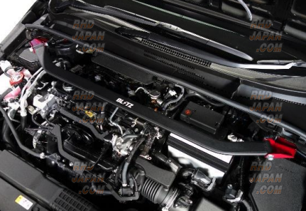 Blitz Strut Tower Bar Front Black x Blue Metallic - Corolla / Corolla ...