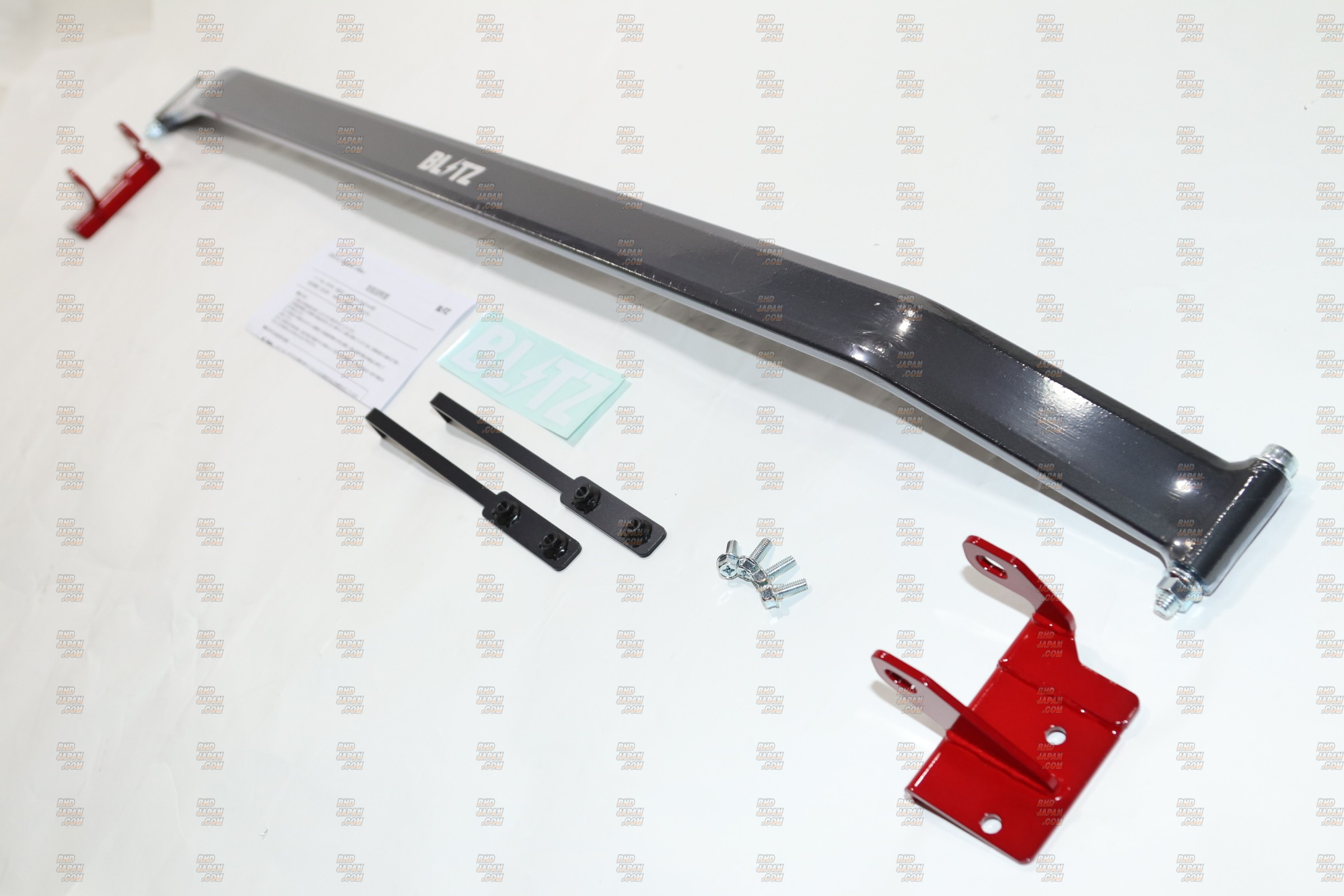 Blitz Strut Tower Bar Front Black x Blue Metallic - Jimny JB64W Jimny ...