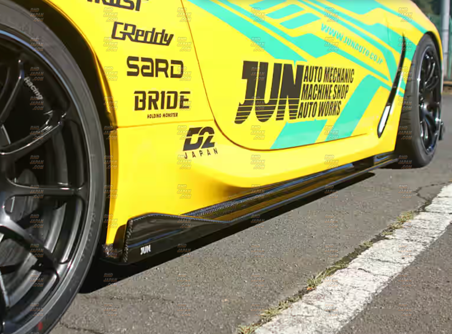 JUN Auto Aero Side Diffuser Set Carbon Fiber - BRZ ZD8 - RHDJapan