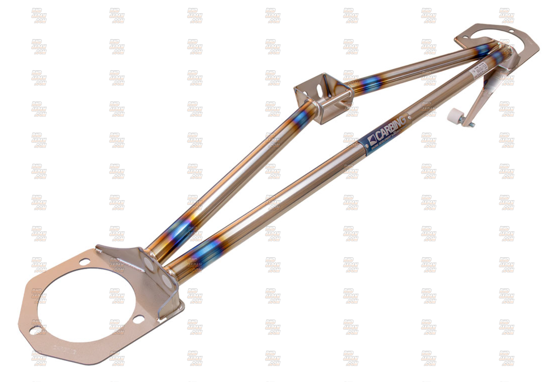 Okuyama Carbing Strut 3 Point Tower Bar Front Titanium - Lancer ...