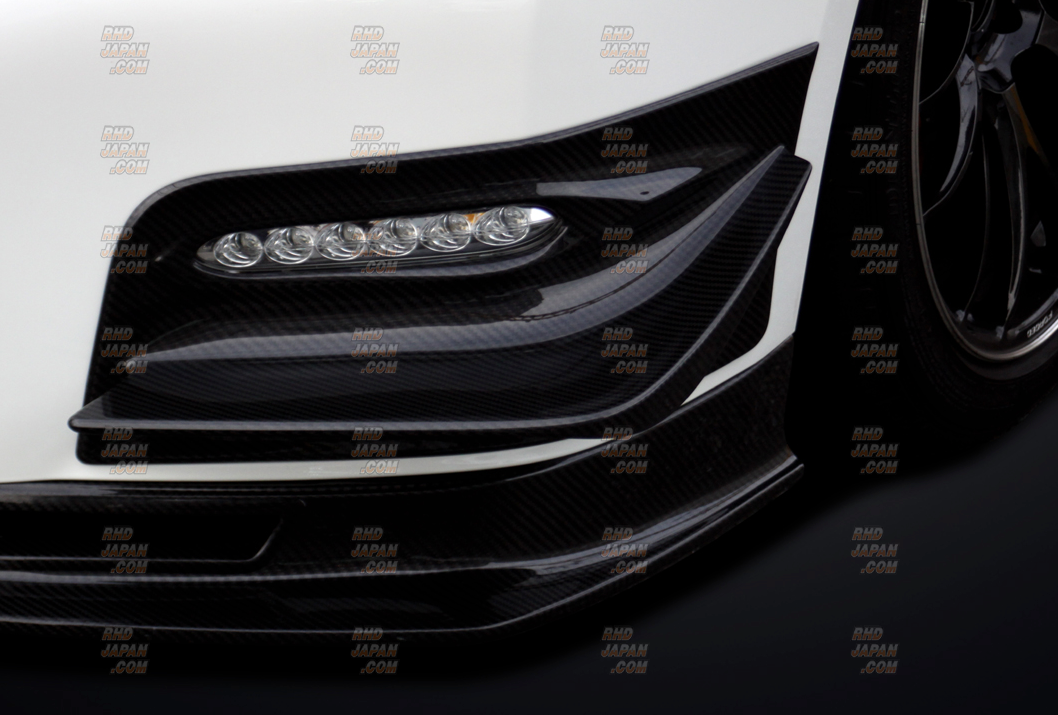 Mine's Carbon Canard Set Type II Dry Carbon Fiber - GT-R R35 MY11~MY16 ...