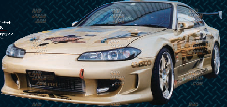 Top Secret Front Bumper Spoiler FRP Unpainted - S15 - RHDJapan