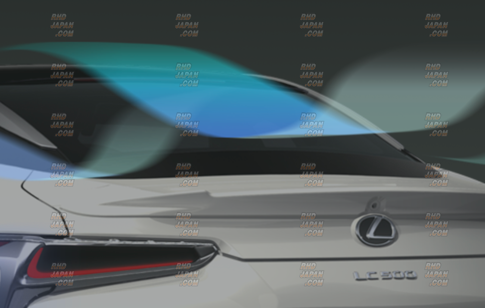 TRD Exterior Parts Rear Trunk Spoiler Black - Lexus LC500 URZ100 LC500h ...