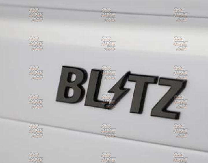 Blitz Logo Emblem - Black Chrome - RHDJapan
