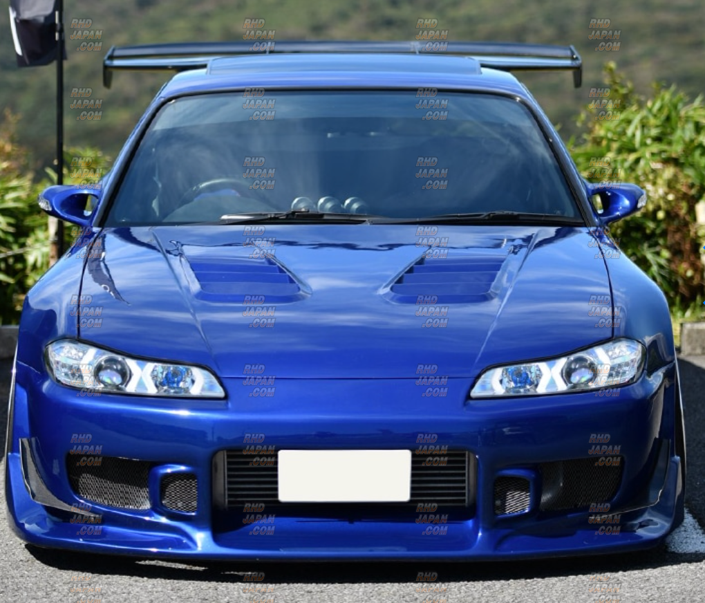 78 Works Full LED Headlight Set Version 5 Chrome - S15 - RHDJapan