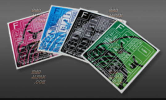 G-Corporation Fuse Box Table Sticker Berry Pink - Silvia S14 Kouki ...