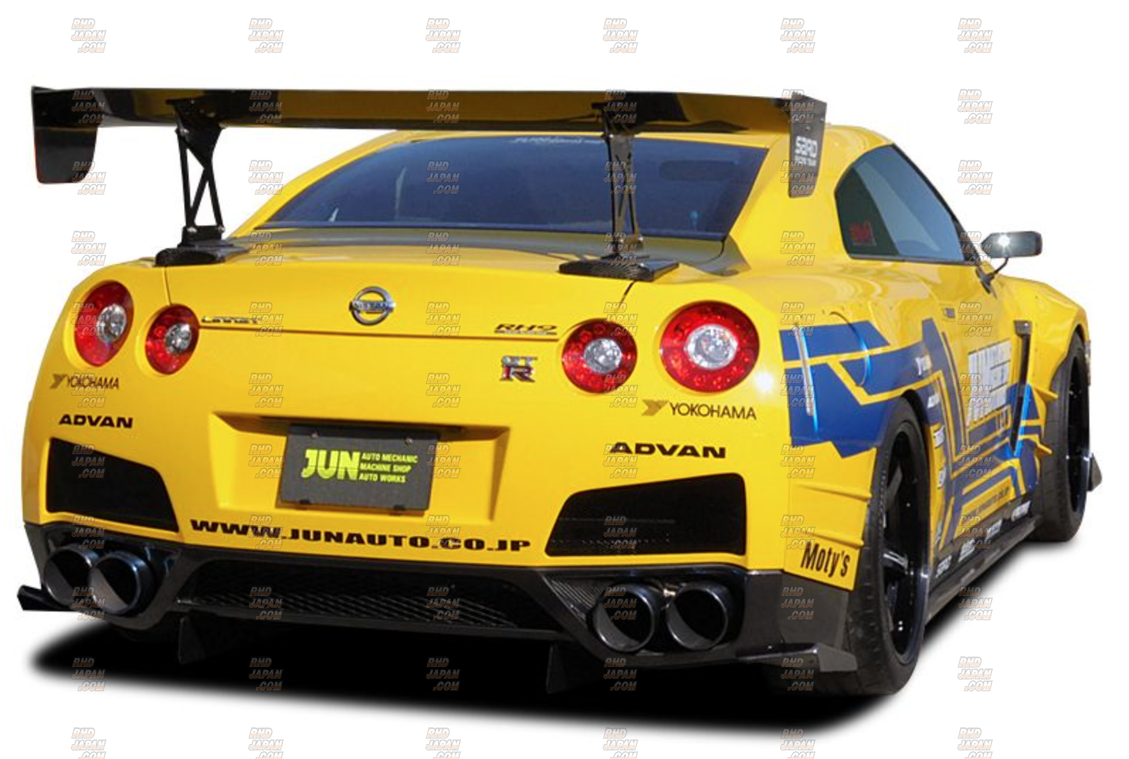 JUN Auto Muffler Duct Set Carbon Fiber - GT-R R35 ~MY16 - RHDJapan