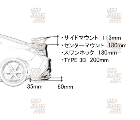 Trust Greddy X Voltex Rear Wing Type 3B Center Mount Wet Carbon Fiber ...
