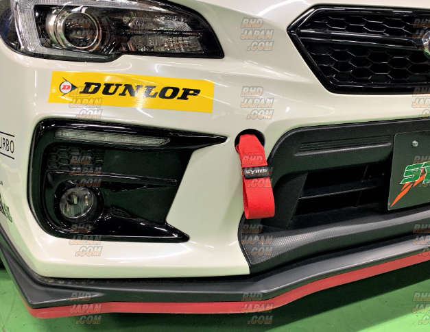 SYMS Racing Towing Strap Black Long Adapter - Forester SK# Levorg VN ...