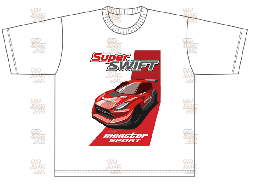 Monster Sport ZC33S Super Swift T-Shirt - White Large - RHDJapan