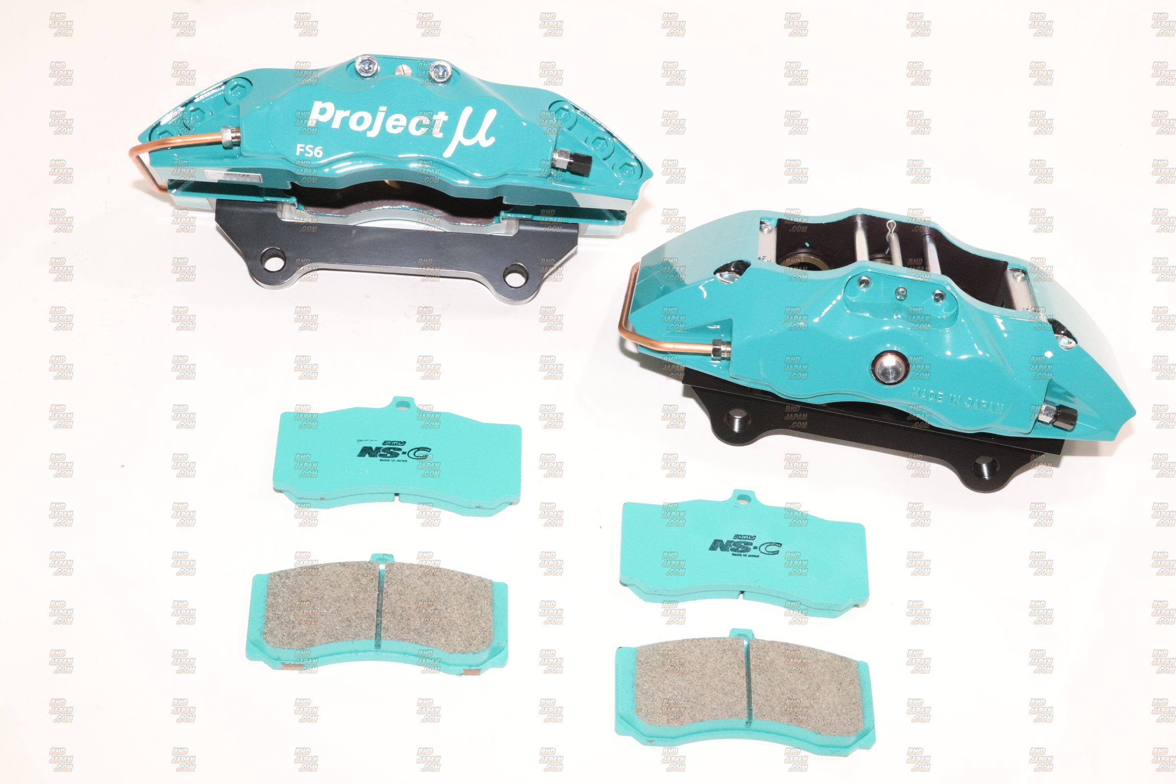 Project Mu Forged Sports Caliper Brake Kit 6Pistons FS6 355mm Rotors NS ...