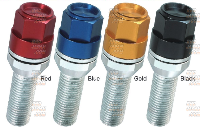 Kyo-Ei LEGGDURA Racing Lock Bolt Set 4PCS 60° M14xP1.25 35mm - Gold ...