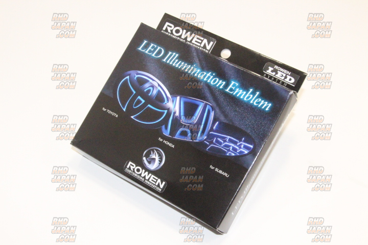 Rowen Toyota Illumination Blue Emblem Rear - ZVW30 - RHDJapan