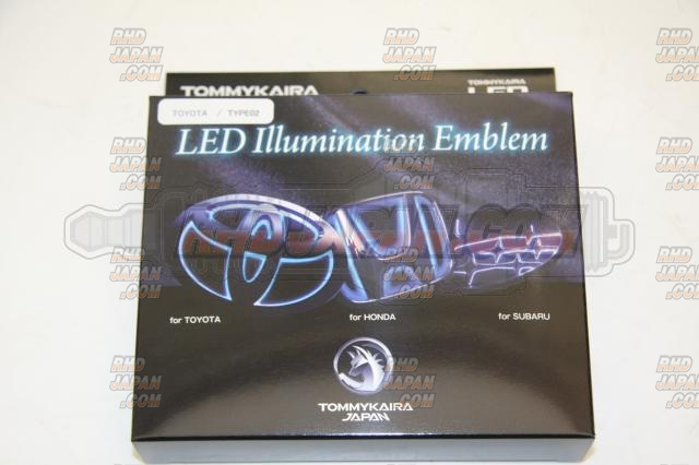 Rowen LED Illumination Emblem - Front Synergy Blue Toyota ZVW30 - RHDJapan