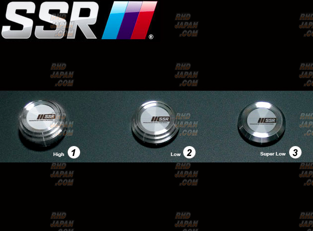 SSR Aluminum Racing Center Cap A-Type (PCD:98~101.65) Super Low ...