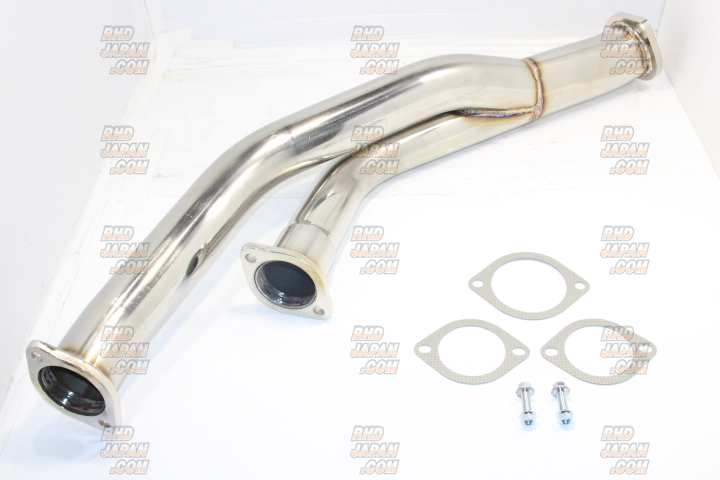 Midori Seibi Center Front Pipe SUS 80mm - BCNR33 - RHDJapan